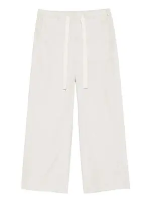 Max Mara Palazzo Pants With Drawstring Waist - Gray