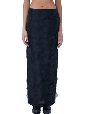 MAX MARA MAX MARA Textured Long Silk Skirt