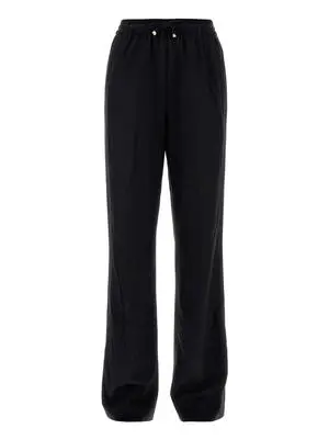 Moncler Graphite Wool Blend Pants - Gray