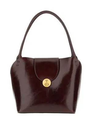 Versace Shopper Bag With Turn Lock Closure - Multicolor