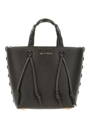 Etro Textured Leather Top Handle Bag - Multicolor