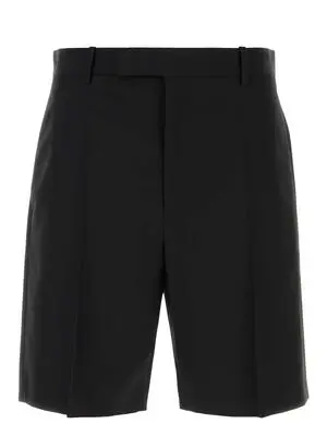 JIL SANDER Wool Bermuda Shorts - Black