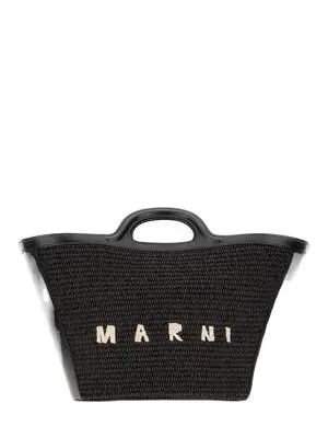 Marni Raffia Tote Bag With Top Handle - Multicolor