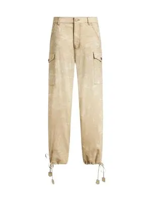 Etro Floral Jacquard Cargo Trousers - Multicolor