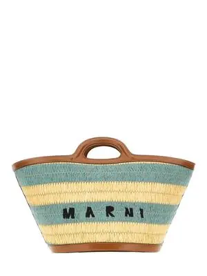Marni Striped Raffia Tote Bag - Multicolor