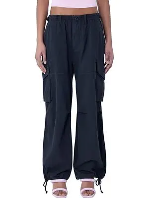 Alexander Wang Drawstring Cargo Trousers - Black