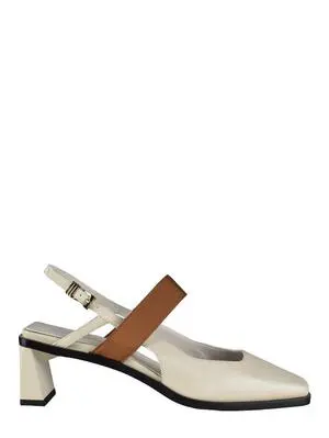 ANEST COLLECTIVE Kidskin Slingback Sandals - White