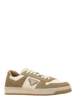Prada Suede And Fabric Sneakers - Multicolor