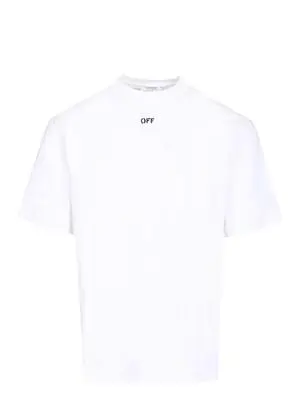 Off-White T-shirt With Paint Arrow Print - White