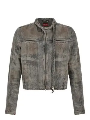 DIESEL® DIESEL D-Vulmar-Fsi Cotton And Hemp Denim Jacket