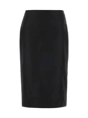 JIL SANDER Faille Skirt - Black