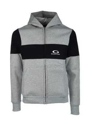 Balenciaga Zip-up Hoodie With Logo Detail - Multicolor