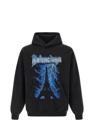 Balenciaga Thunderstorm Hoodie - Black