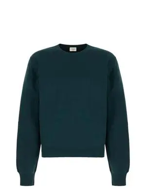 Saint Laurent Crewneck Sweatshirt With Monogram Detail - Multicolor