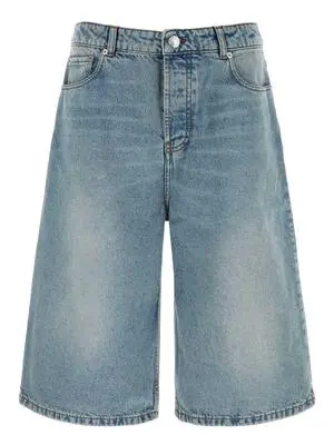 Ami Denim Bermuda Shorts - Blue