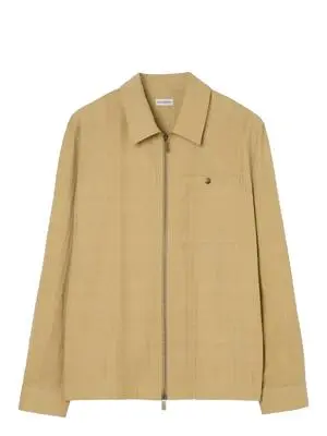 Burberry Check Cotton Zip Overshirt - Multicolor