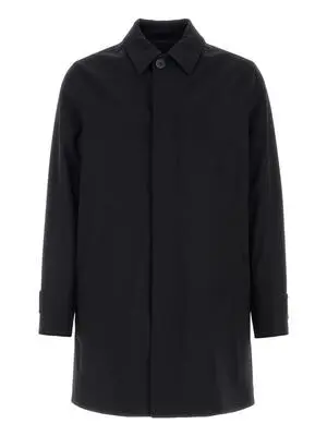 Herno Polyester Raincoat - Blue