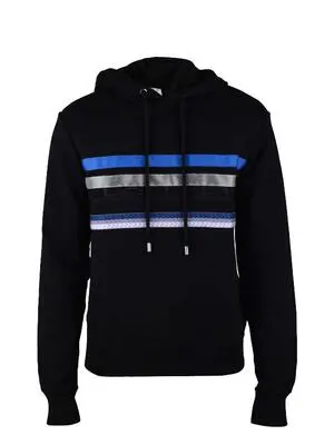 LANVIN Curb Embroidered Hoodie - Black