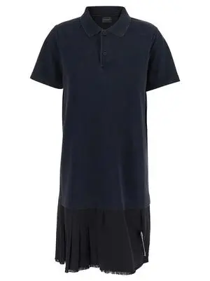 Balenciaga BALENCIAGA Layered Cotton Dress With Safety Pin Detail Multicolor