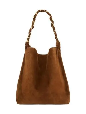 Saint Laurent Amalia Suede Shoulder Bag - Multicolor