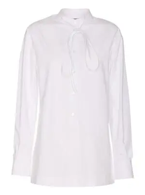 Gucci Cotton Poplin Shirt With Embroidery - White