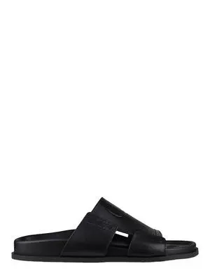 Valentino Garavani Vlogo Leather Sandals - Black