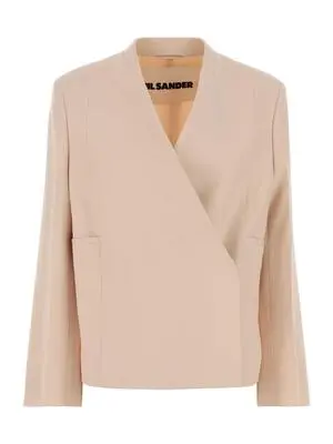 JIL SANDER Wool Blazer - Pink