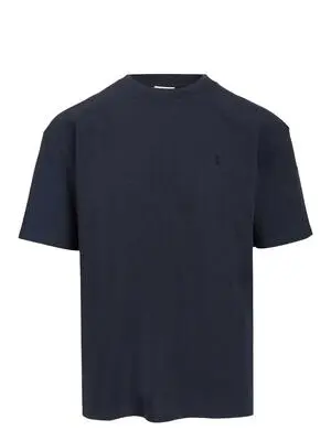 Saint Laurent Oversized Cassandre T-shirt - Blue