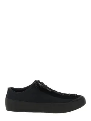 Stone Island Polyester Mesh Sneakers With Suede Details - Black