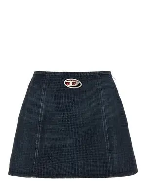 DIESEL® De-sweny-s1 Stonewash Denim Mini Skirt - Blue