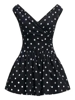 SELF-PORTRAIT Polka Dot Mini Dress - Multicolor