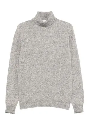 Brunello Cucinelli Alpaca High-collar Long-sleeve Sweater - Multicolor