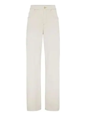 Brunello Cucinelli Straight Leg Jeans - White