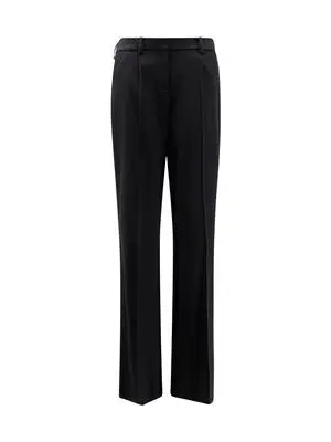 Balenciaga Slim Tailored Wool Trousers - Black