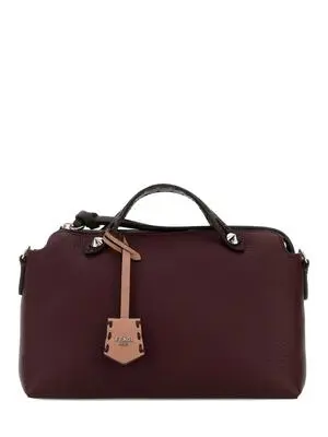 Fendi By The Way Soft Selleria Medium Bag With Macro Stitching - Red