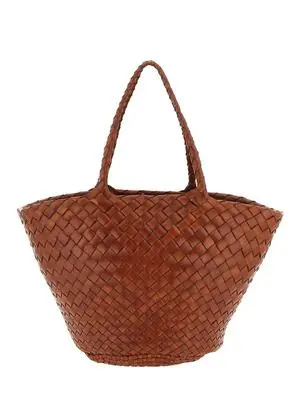 DRAGON DIFFUSION Dragon Diffusion Egola Woven Leather Handbag