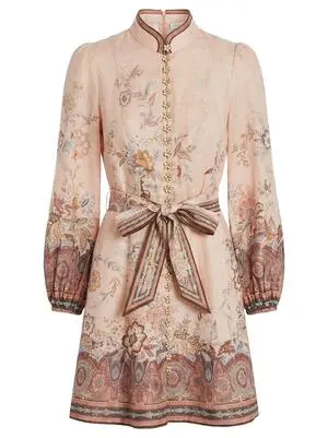 Zimmermann Alchemy Button Mini Dress - Multicolor