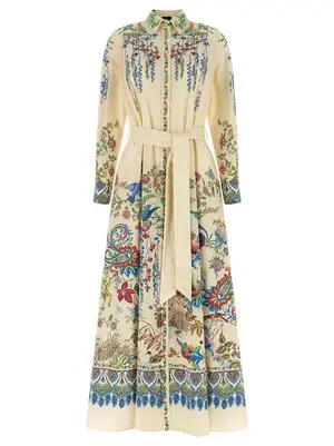 Etro Printed Cotton Poplin Chemisier Dress - Multicolor