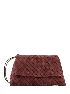 Bottega Veneta Suede Intrecciato Crossbody Bag - Multicolor