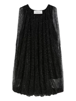 Sportmax Embellished Mesh Top - Black