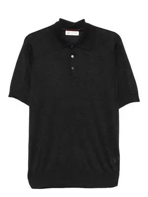 Brunello Cucinelli Grey Polo Shirts - Gray