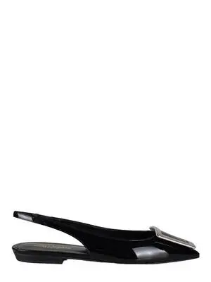 SAINT LAURENT SAINT LAURENT Maxine Patent Leather Slingback Ballerinas