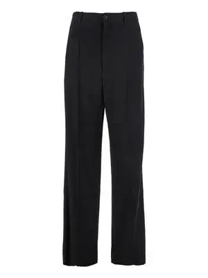 Balenciaga Wool Blend Tailored Pants - Multicolor