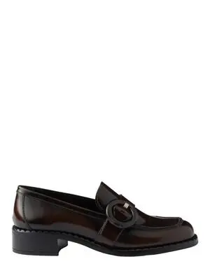 Prada Loafer With Buckle Detail - Brown