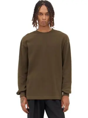 BURBERRY BURBERRY Cotton Waffle Knit Long Sleeve Top