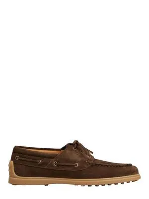 TOD'S Gommino Suede Loafers - Brown