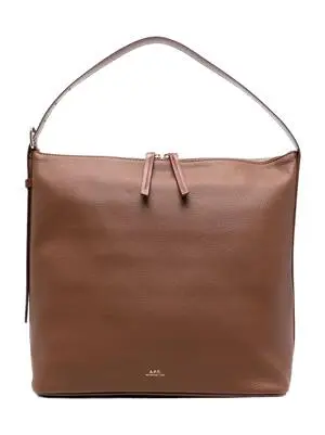 A.p.c. Vera Grained Leather Shoulder Bag - Multicolor