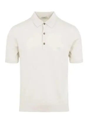 Etro Knitted Cotton Polo Shirt - White