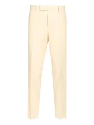 Fendi Straight Leg Gabardine Pants - Cream