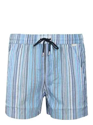 Paul Smith Jacquard Signature Stripe Swim Shorts - Blue